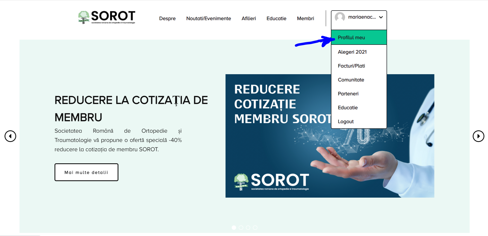 Reducere Cotizatie Membru SOROT - Sorot